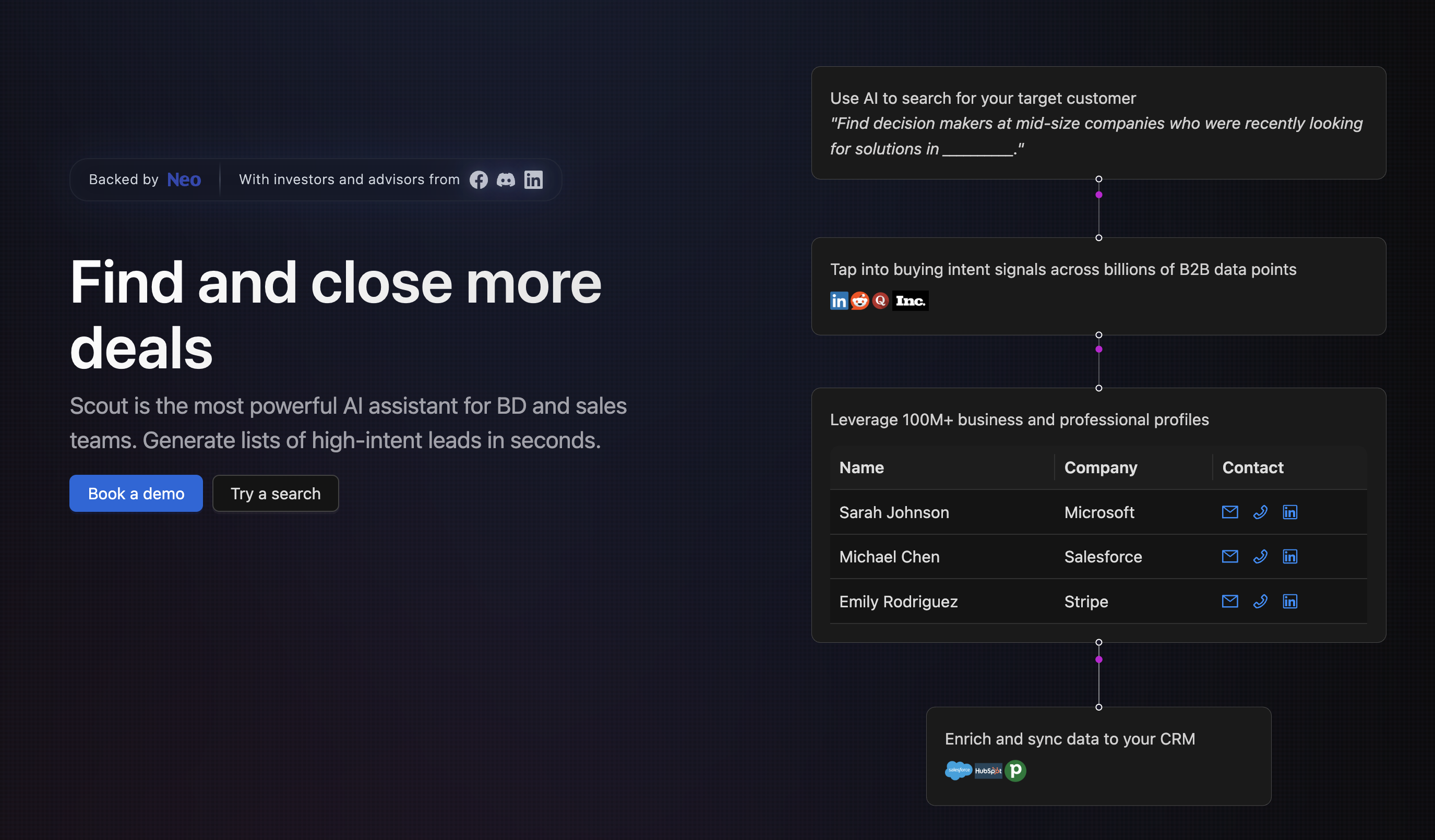 Scout AI - Agent for sales prospecting.